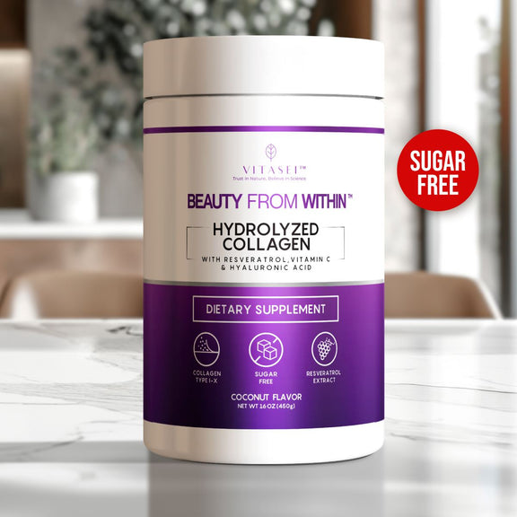 Coconut Collagen Peptides with Resveratrol and Hyaluronic Acid – vitasei